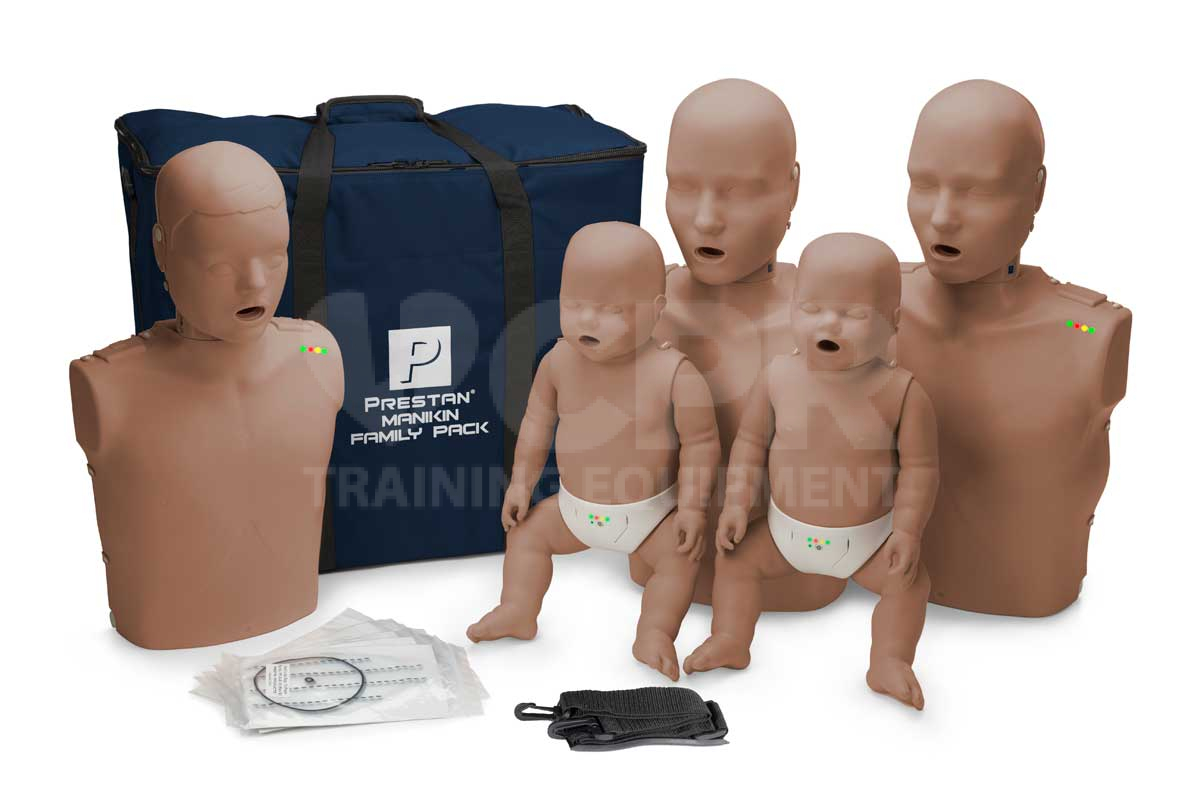 Train All Ages: Complete Family CPR Manikin Set with Real Feedback